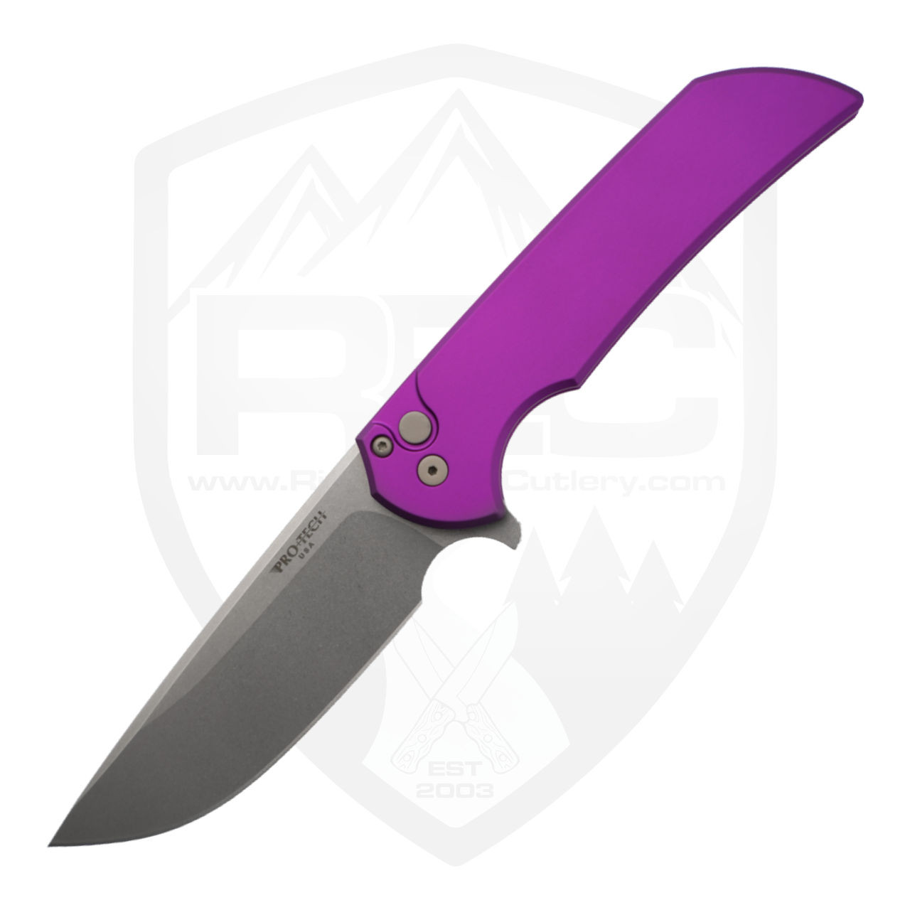 ProTech Mordax Purple Aluminum, Stonewash MagnaCut - MX101-Purple