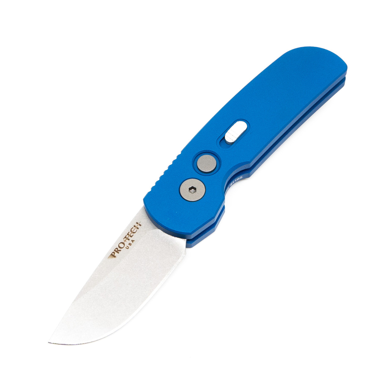 Pro-Tech Calmigo - Blue Handle - Stonewash Blade - 2201-SW Blue