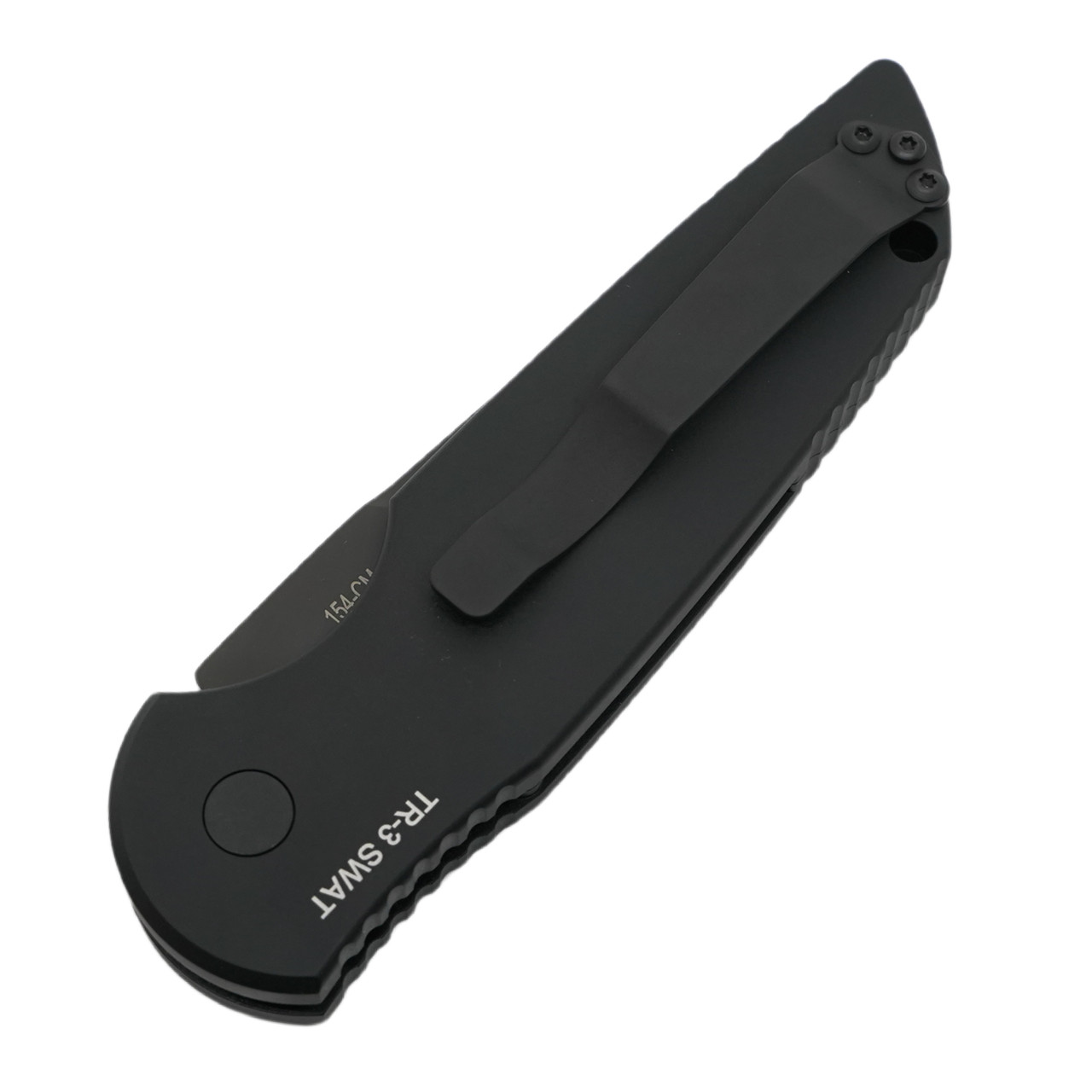 Pro-Tech TR-3 SWAT - Black Aluminum / DLC 154CM - TR-3SWAT