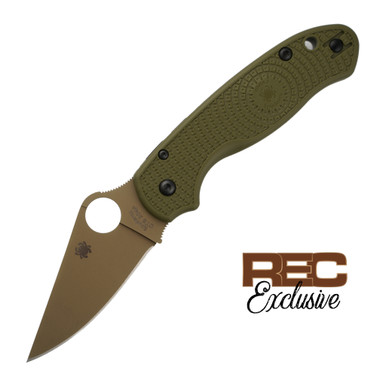 Spyderco REC Exclusive Para 3 Lightweight OD Green, FDE 204P - C223PODFDE
