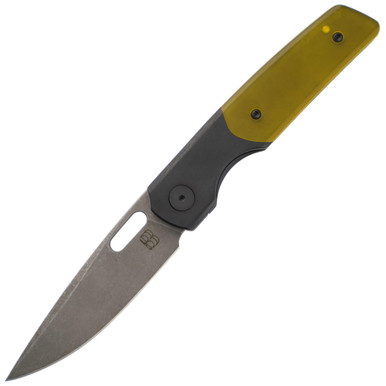 BergBlades Sweeney | Stonewash PVD Ti Ultem, Stonewash