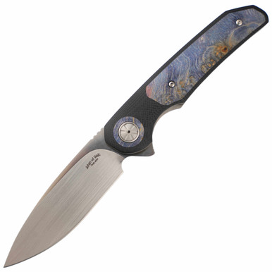 Johan vd Walt Custom JB3 Drop Point Black G10 with Japanese Maple Burl ...