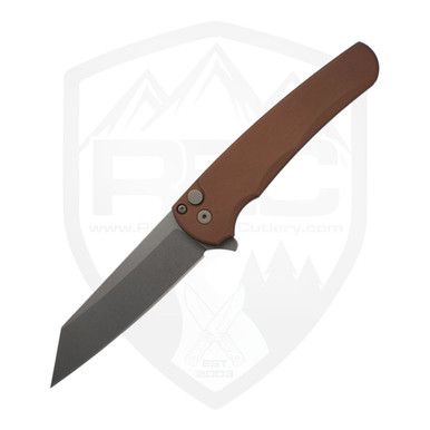 ProTech Malibu Flipper Button Lock, FDE Aluminum, Reverse Tanto ...