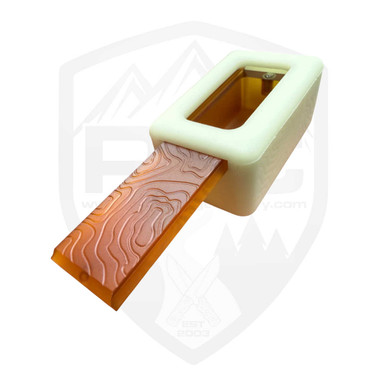 CountyComm Tiny Ultem Topo Pocket Box w/ Glow Silicone Holder - REC