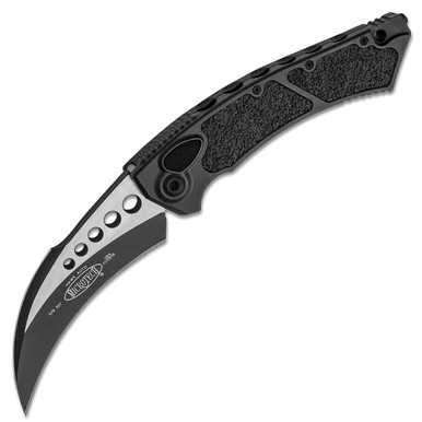 Microtech Hawk Auto Tactical, Black Aluminum / Black M390 - 166-1T