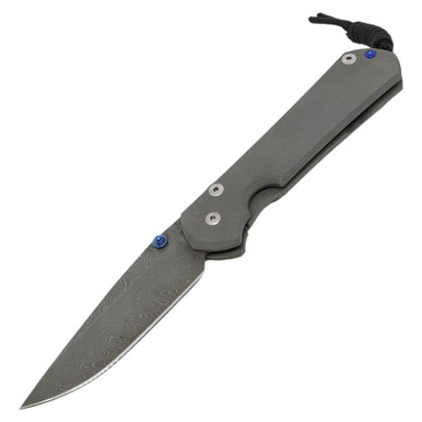 Chris Reeve Large Sebenza 31, Titanium Handle / Boomerang Damascus ...