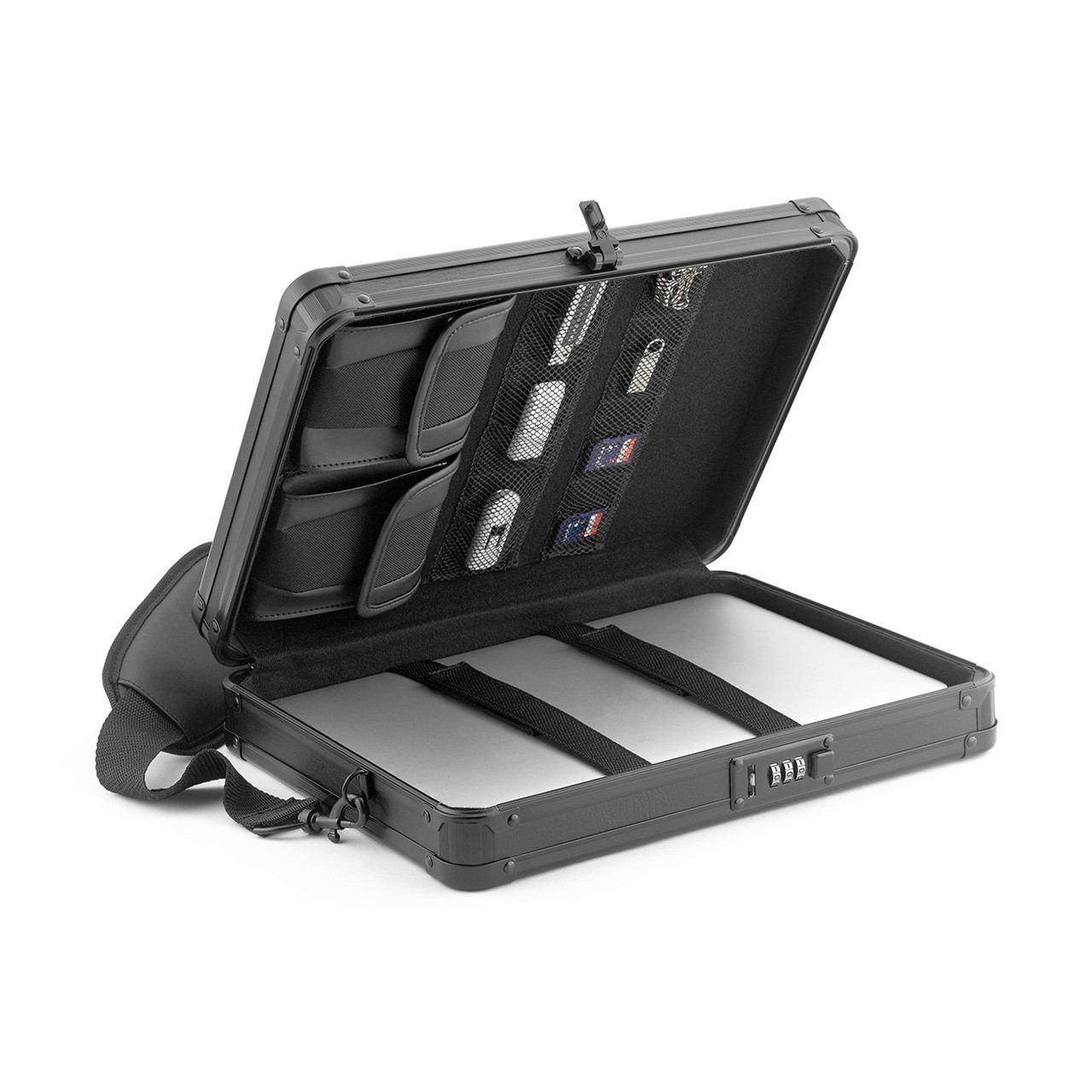 Locking Deluxe Tablet Case - Tactical Black - Vaultz - VZ03760