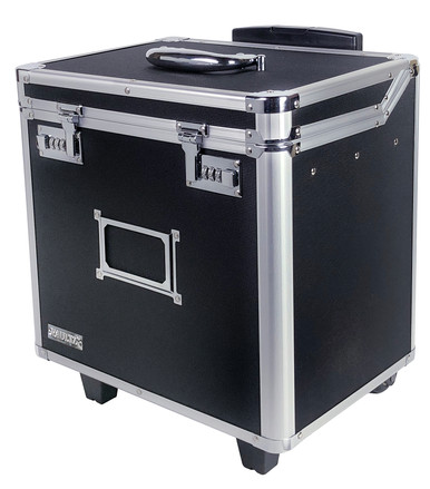 Locking Mobile File Chest, Letter-Size, Black - Vaultz - VZ00348