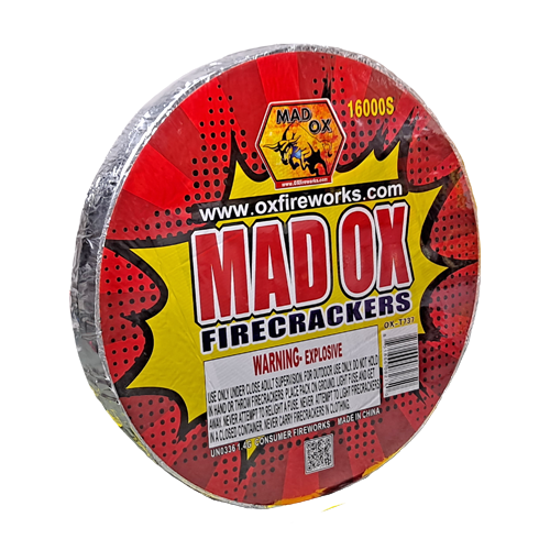 MAD OX FIRECRACKERS 16,000 ROLL 1/1 - RKM Fireworks Co.