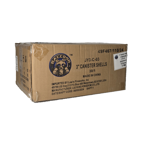 3" CANISTER SHELLS - 12 SALUTES