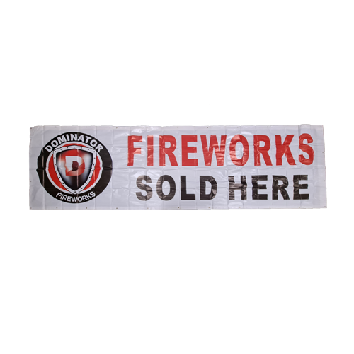 DOMINATOR SOLD HERE VINYL SIGN