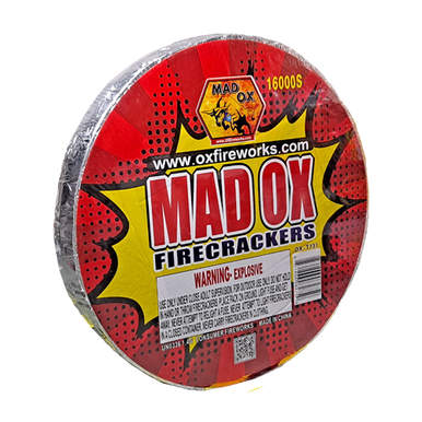 MAD OX FIRECRACKERS 16,000 ROLL 1/1 - RKM Fireworks Co.