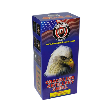 DOMINATOR - CRACKLING ARTILLERY SHELL 6/1 - RKM Fireworks Co.
