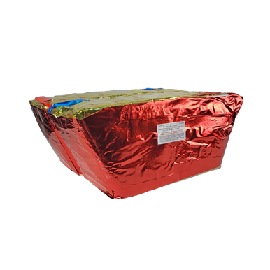 COMPOUND CAKE - 100 SHOT BLUE BOUQUET WITH VARIEGATED FALLING LEAVES