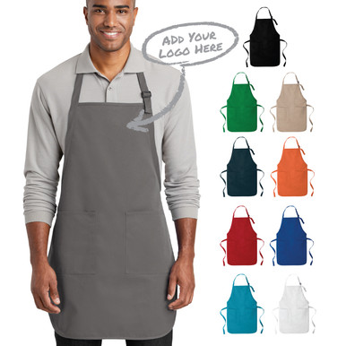 Full-Length Two-Pocket Bib Apron