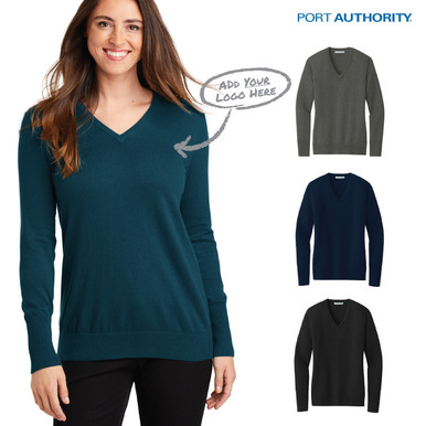 Women's Port Authority® V-Neck Sweater