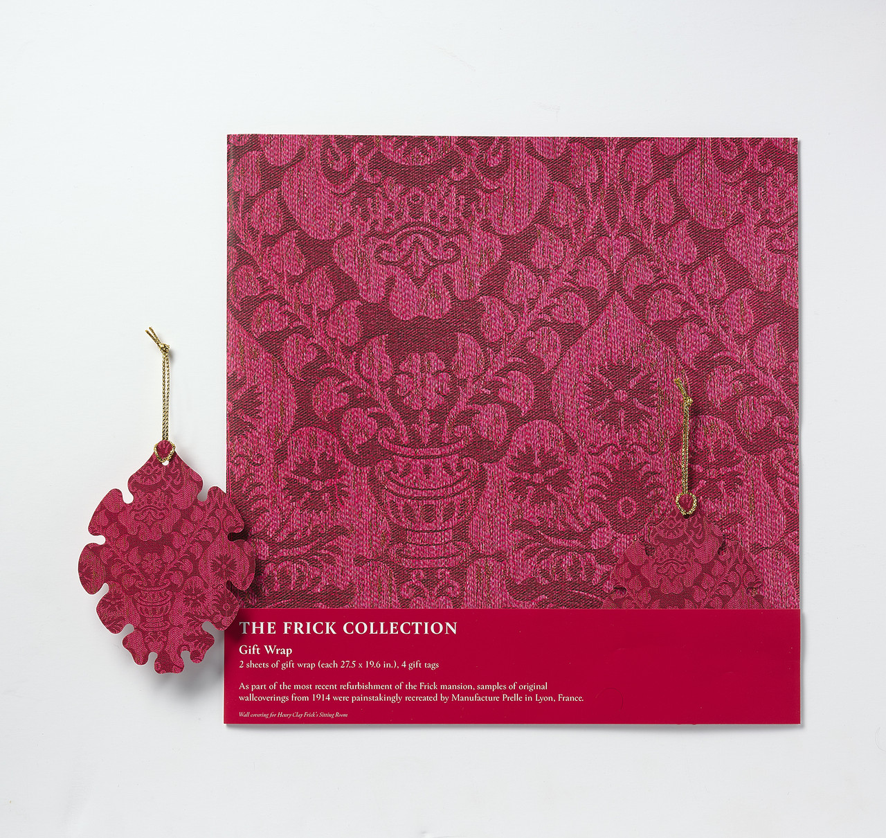Gift Wrap Frick Prelle Red - The Frick Collection Shop