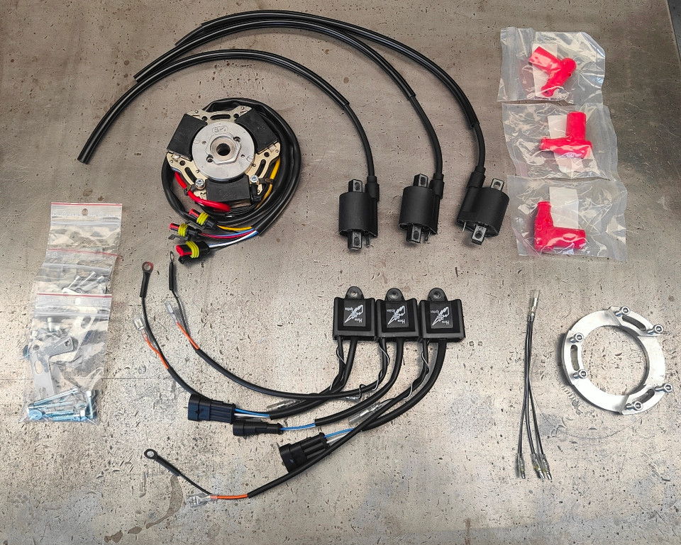 Suzuki GT/TR 750 HPI/Eletrex Race Ignition System , RHS Fitment