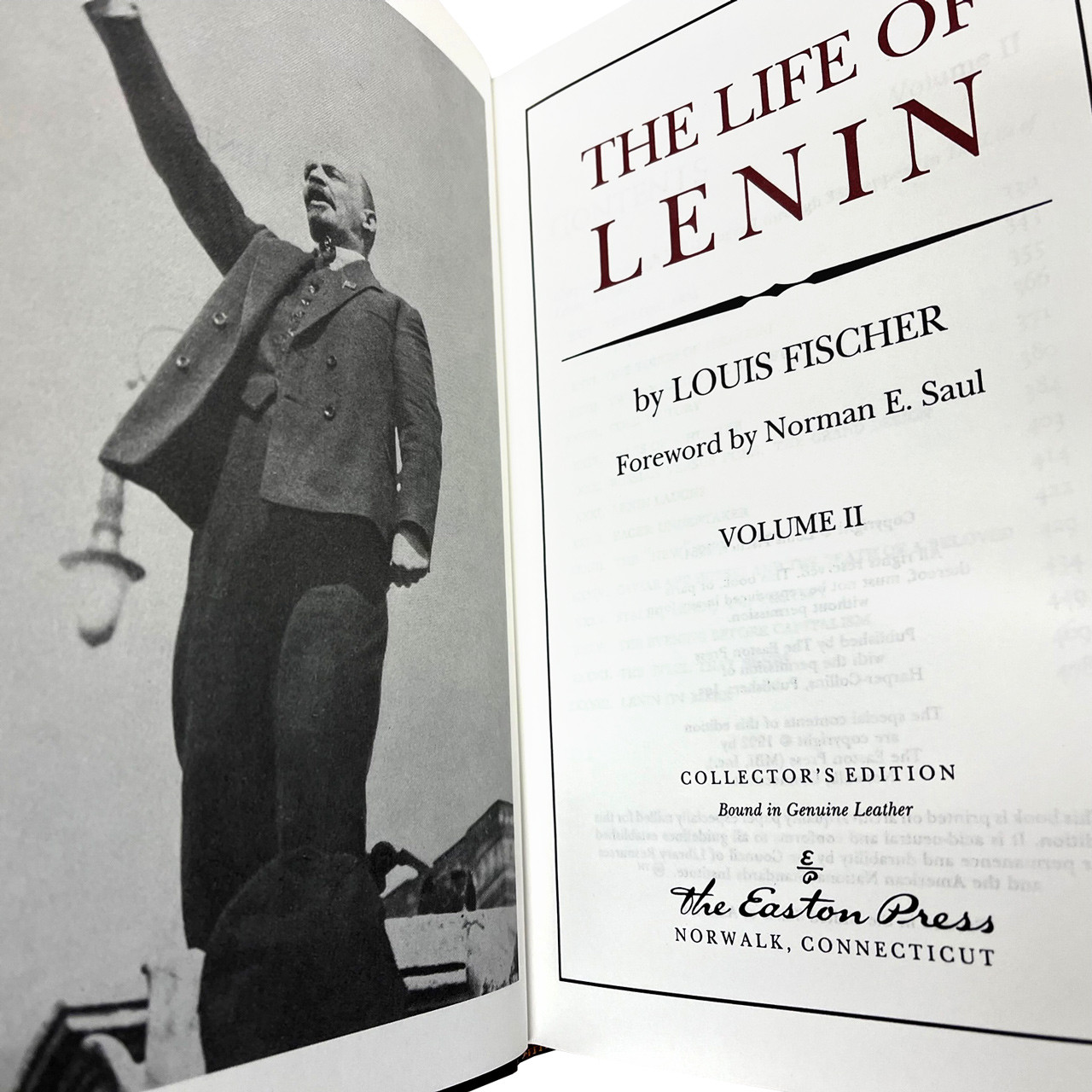 Louis Fischer "The Life of Lenin" Limited Edition, 2-Vol. Leather Bound ...