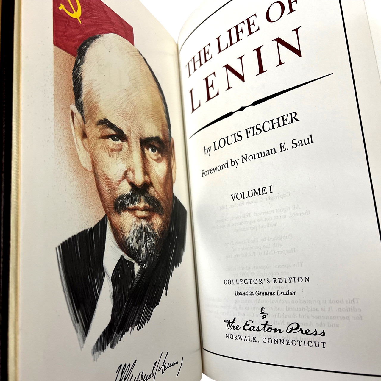 Louis Fischer "The Life of Lenin" Limited Edition, 2-Vol. Leather Bound ...