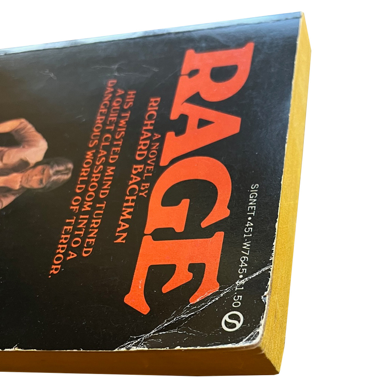 Stephen King "Rage" First Edition, First Printing (writing at Richard ...
