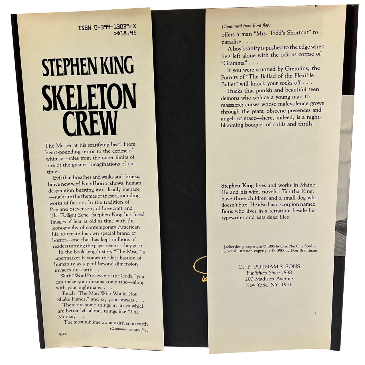 Stephen King "Skeleton Crew" Slipcased Signed First Edition / First ...