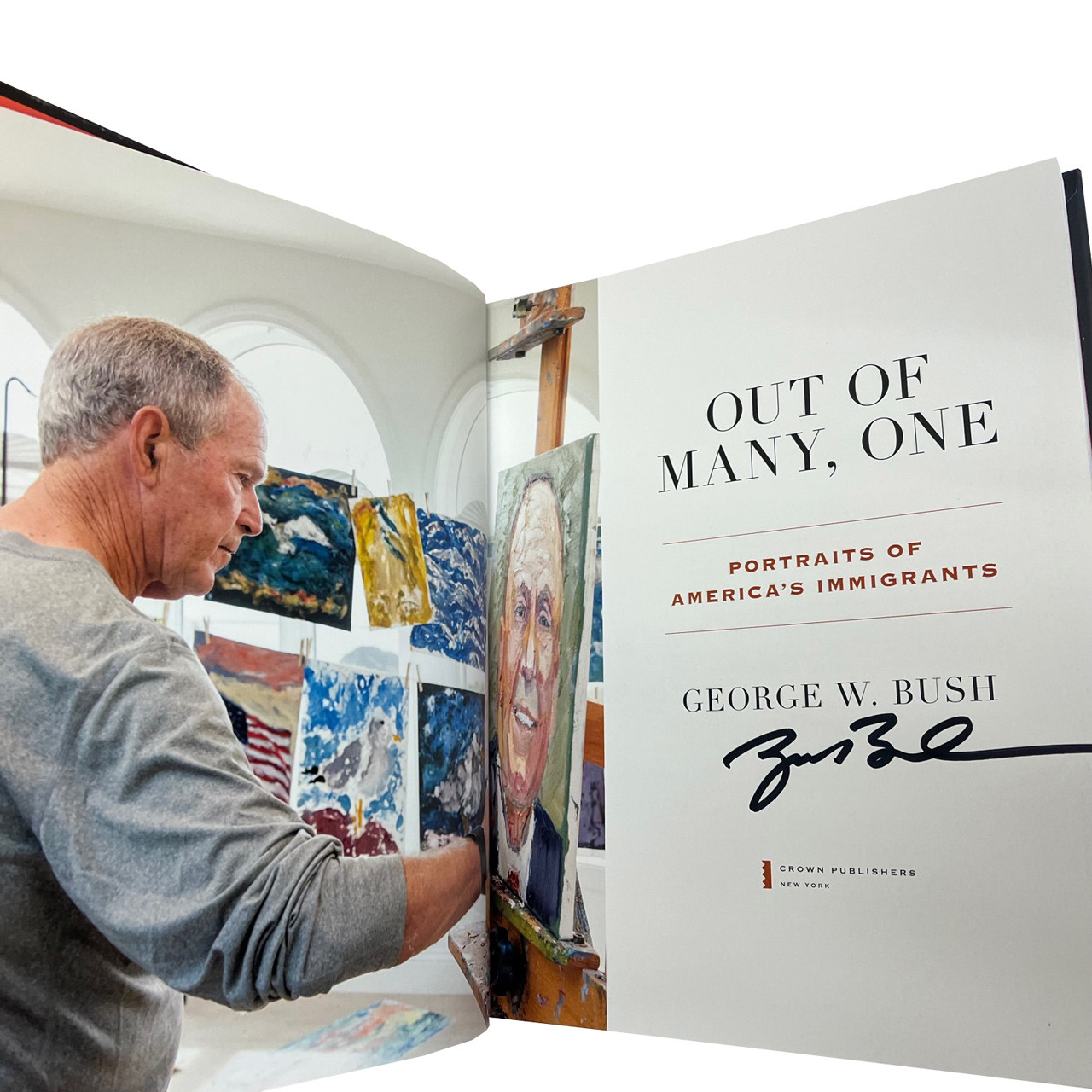 George W. Bush "Out Of Many, One" Signed First Edition, First Printing ...