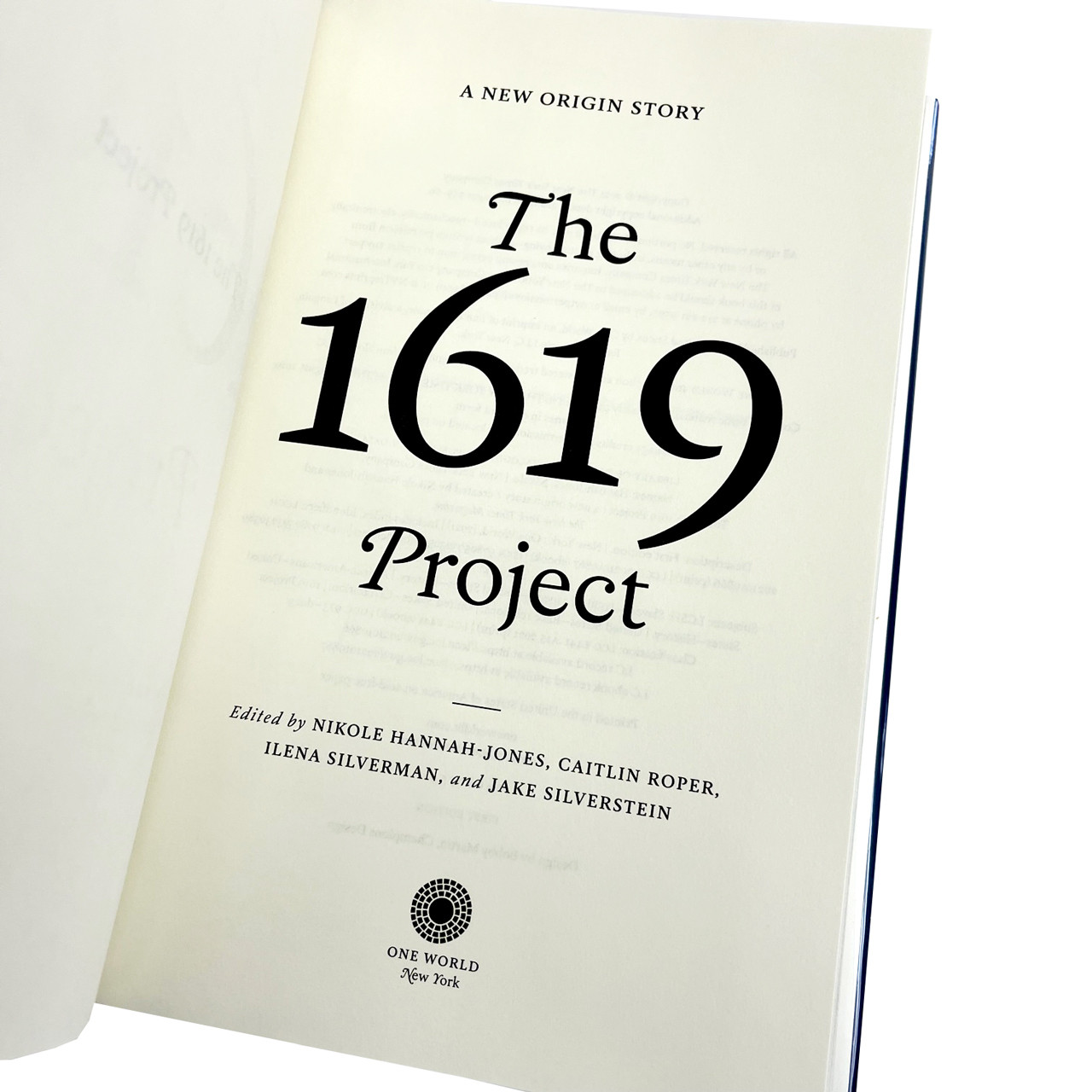 Nikole Hannah-Jones "The 1619 Project: A New Origin Story" Signed First ...