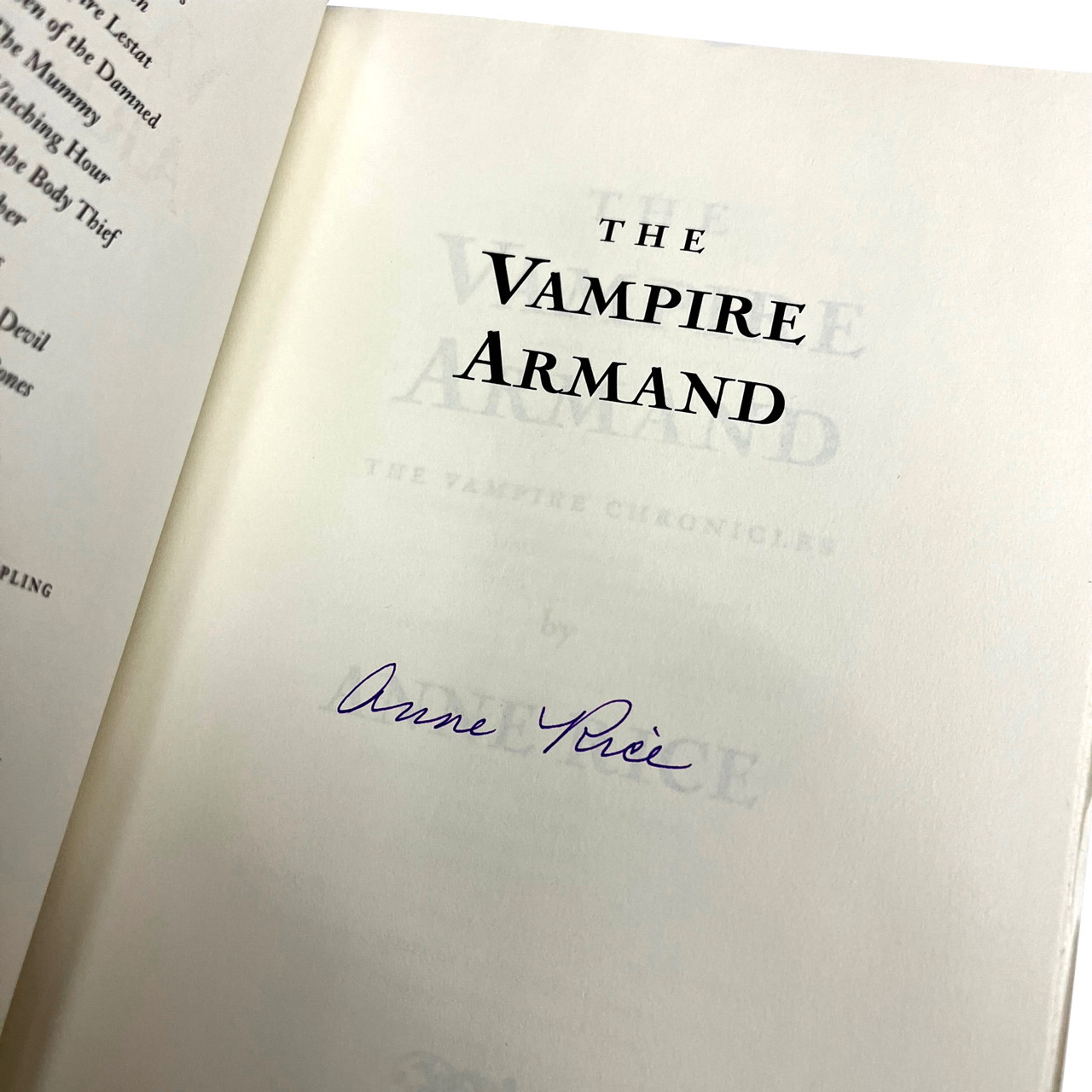 The Anne Rice Signed First Edition Library, 10-Volume Collector's Set w ...