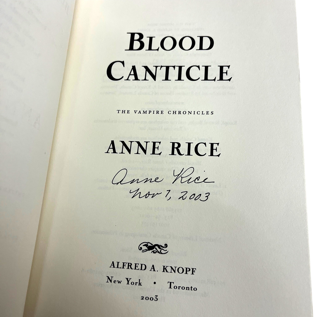 The Anne Rice Signed First Edition Library, 10-Volume Collector's Set w ...