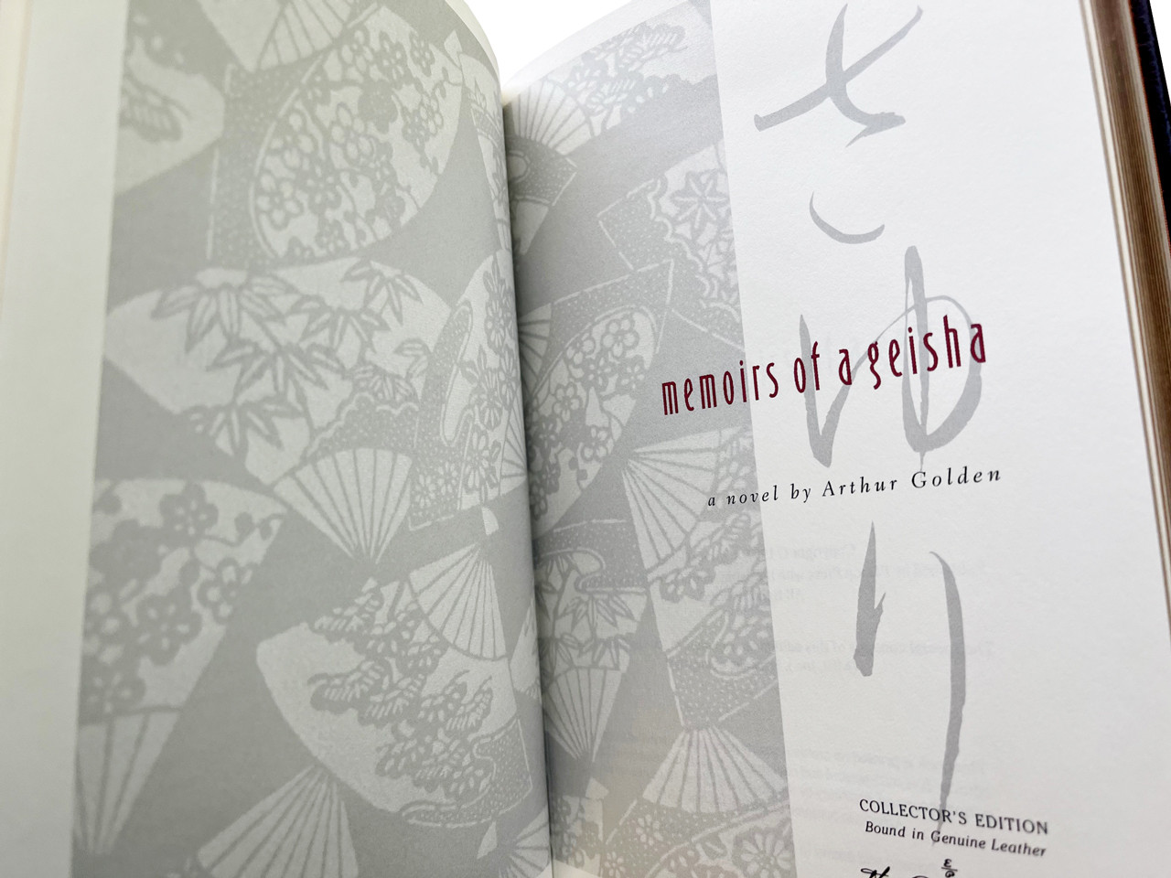 Arthur Golden "Memoirs Of A Geisha" Signed Limited Edition, Leather ...