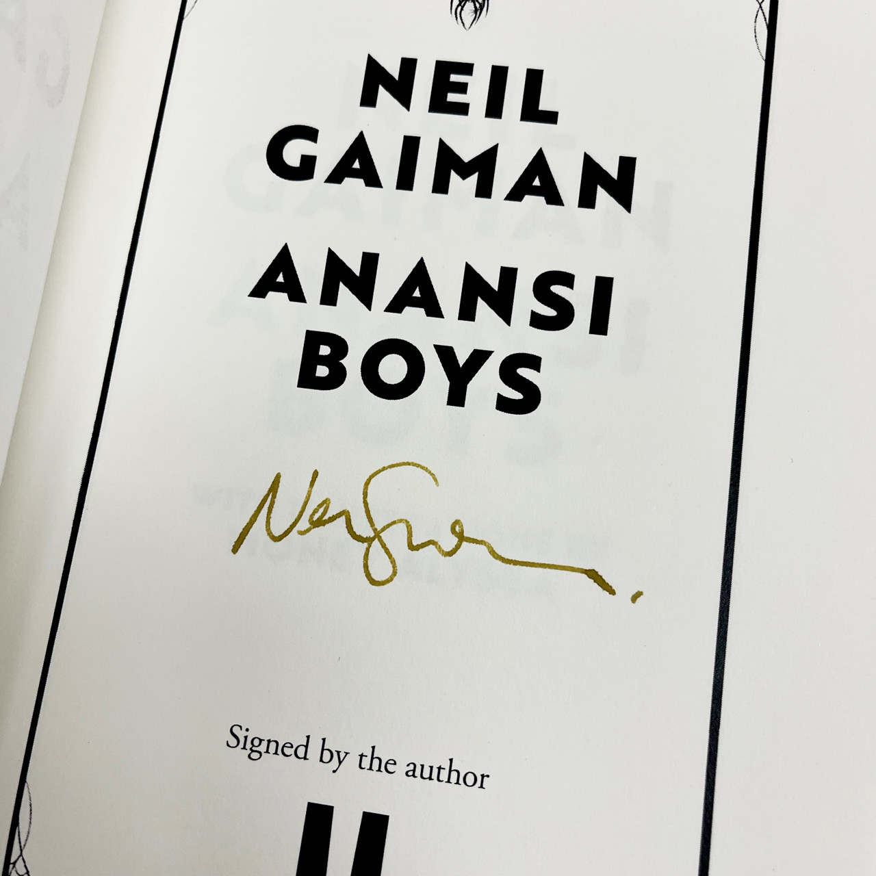 Neil Gaiman "Anansi Boys" UK Signed Limited Edition, Deluxe Illustrated ...