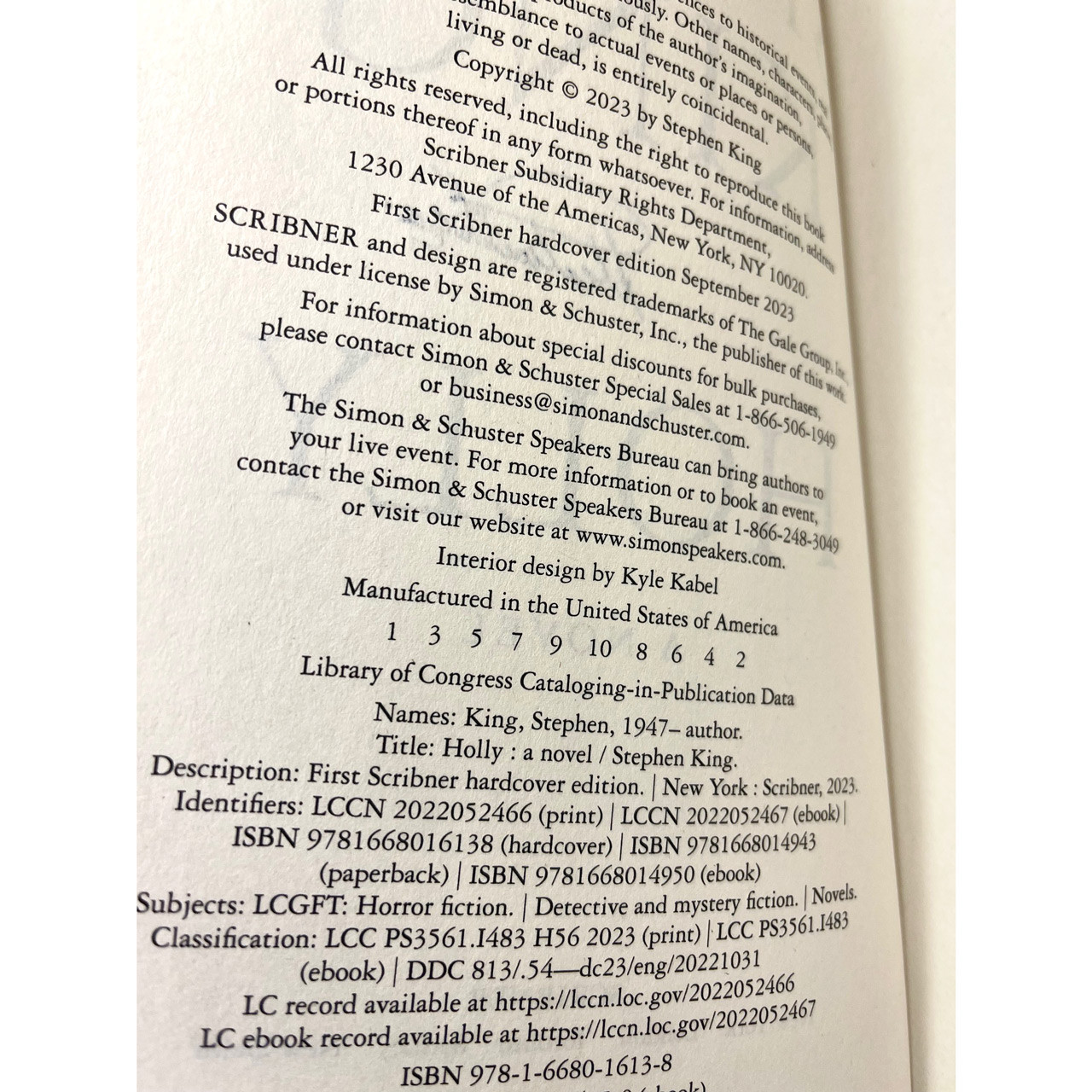 Stephen King "Holly" Traycased Signed First Edition, First Printing ...