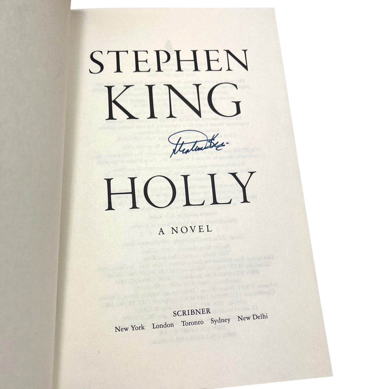 Stephen King "Holly" Traycased Signed First Edition, First Printing ...