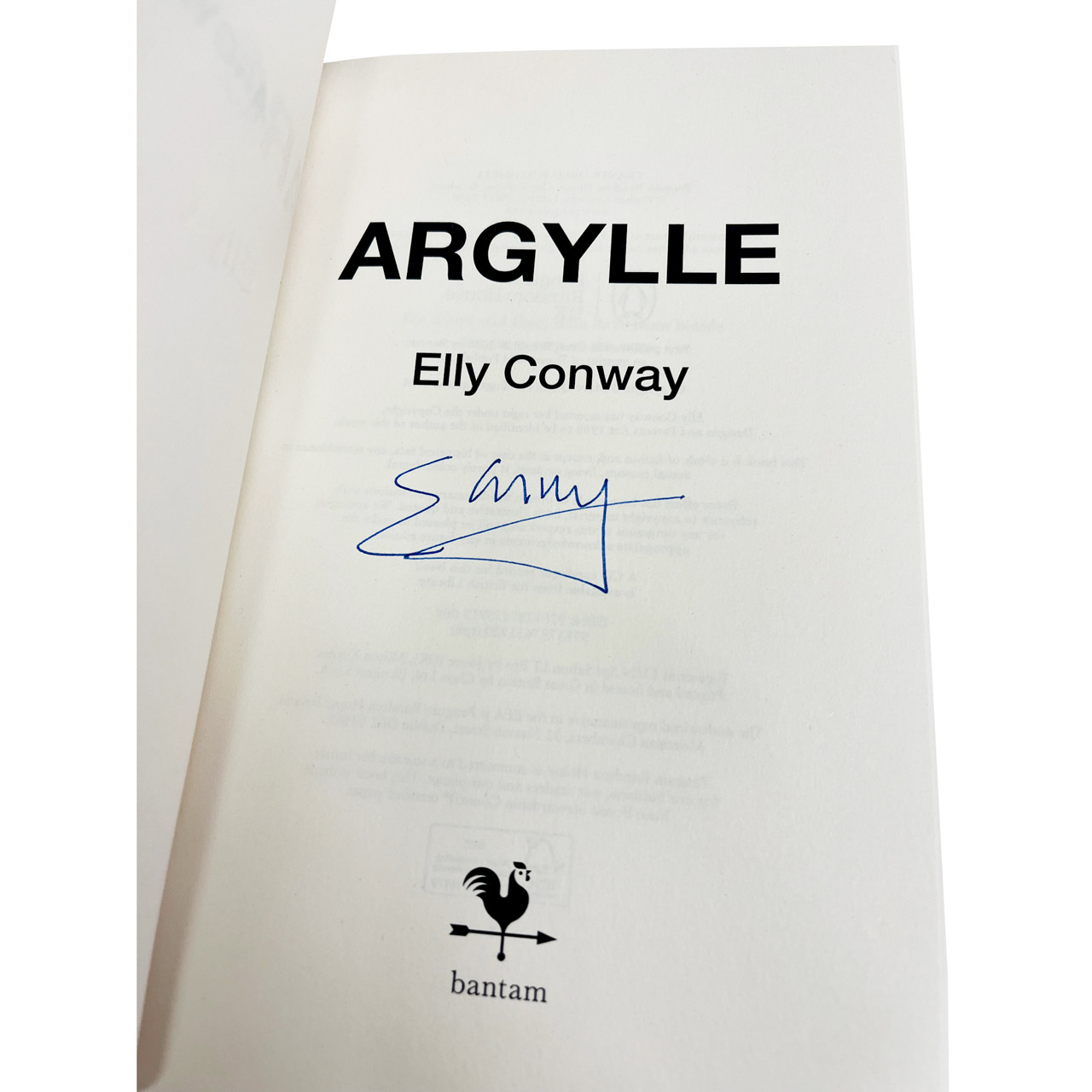 Elly Conway "Argylle" UK Signed First Edition w/COA [Very Fine/Sealed]