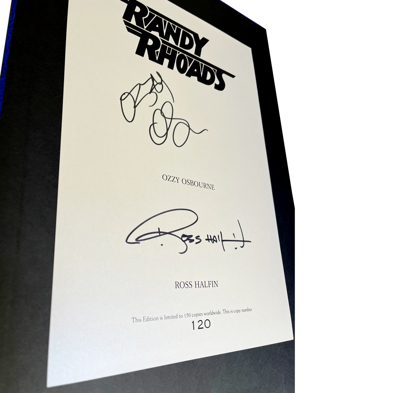 Ross Halfin "Randy Rhoads" Super Deluxe Edition, Signed Limited Leather ...