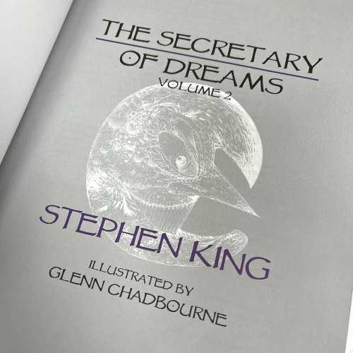 Stephen King "The Secretary of Dreams" Signed Lettered Deluxe Edition ...