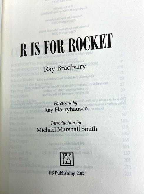 Ray Bradbury, "R Is For Rocket", "S Is For Space", "Forever And The ...