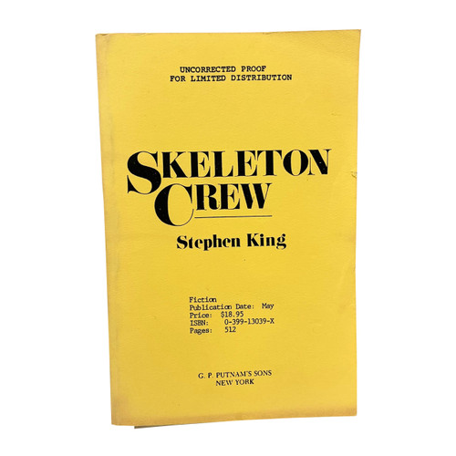 Stephen King "Skeleton Crew" Traycased Signed First Edition, First ...