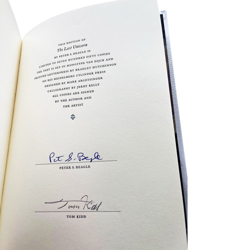 Peter S. Beagle "The Last Unicorn" Signed Limited Artist Edition of 750 ...
