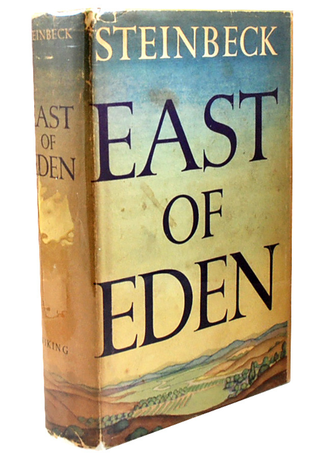 John Steinbeck "East of Eden" First Edition, First Printing w/Traycase