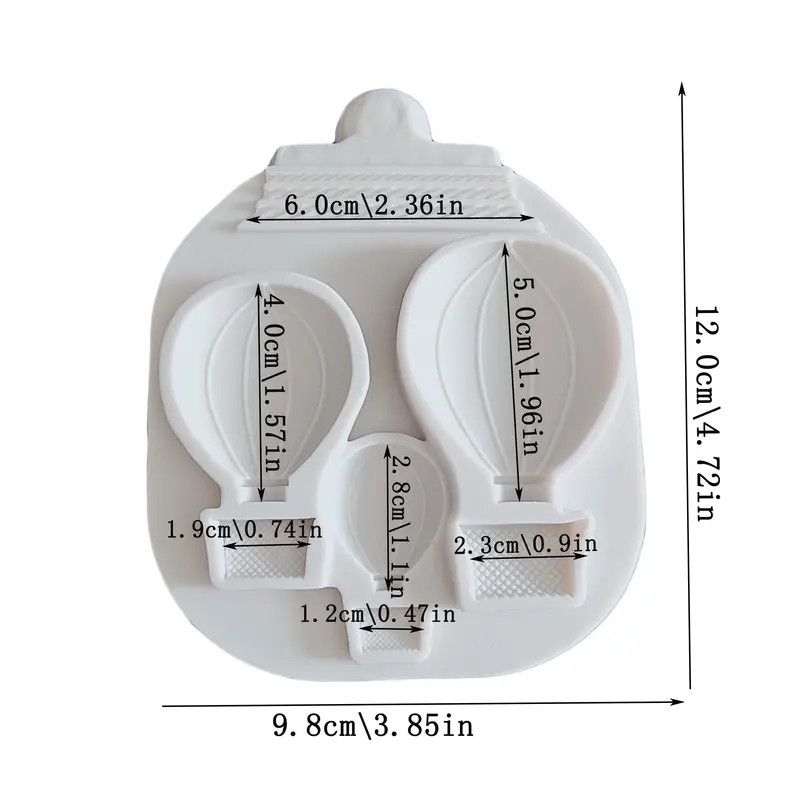 Hot Air Balloons SIlicone Mold - Bake and Deco Warehouse