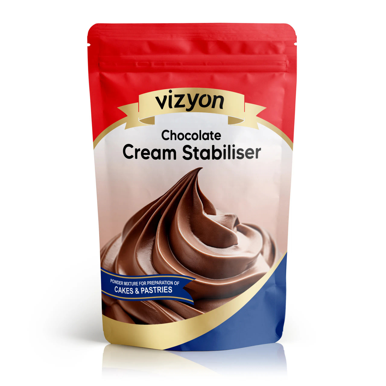 Vizyon cream stabiliser- chocolate 200g - Bake and Deco Warehouse