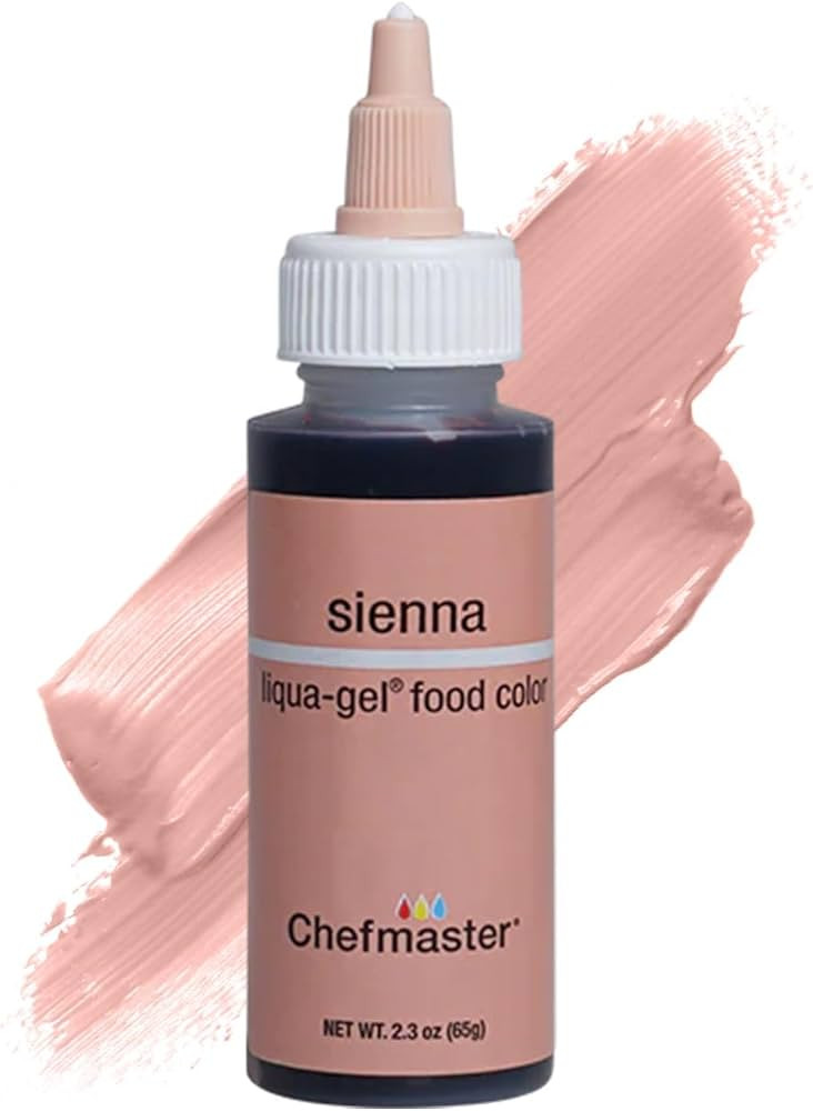Liqua-gel food colouring- Sienna 2.3oz - Bake and Deco Warehouse