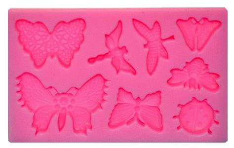 Butterflies & Insects 8pc Silicone Mould