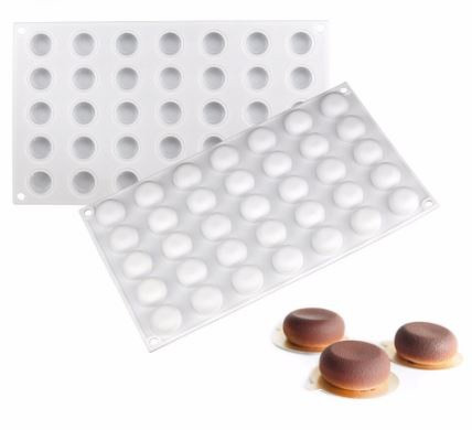 Polished Dome Dessert Mold | Polished Dome Silicone Mold