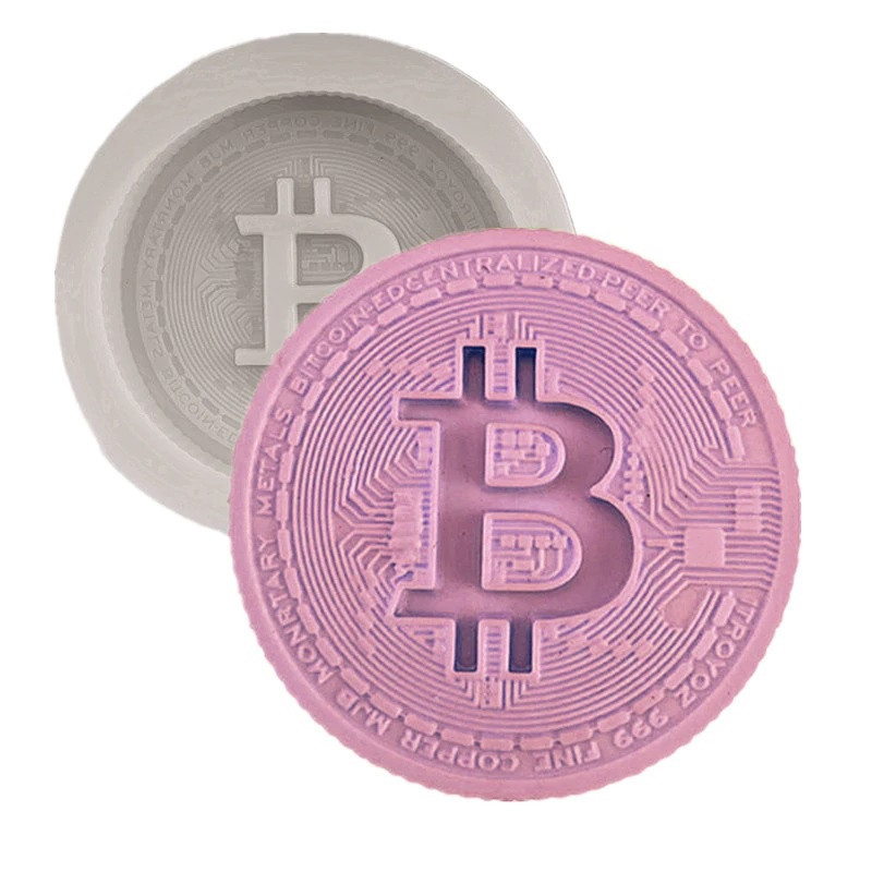 Bitcoin Logo Silicone Mold