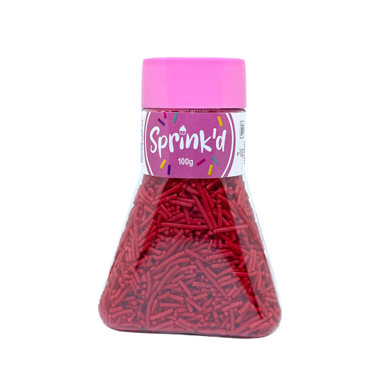 Edible Red Jimmies Cake Sprinkles