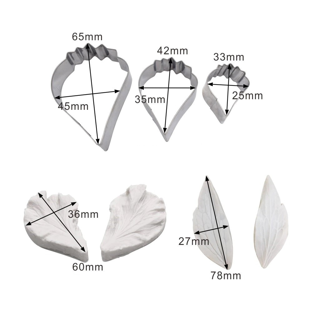 Hibiscus Petal and Leaf Cutter& Veiner 7pc Set