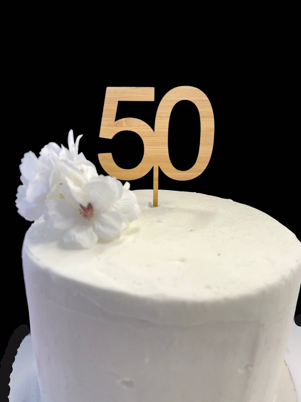 Cake Topper '50' 7cm |BAMBOO Cake Topper